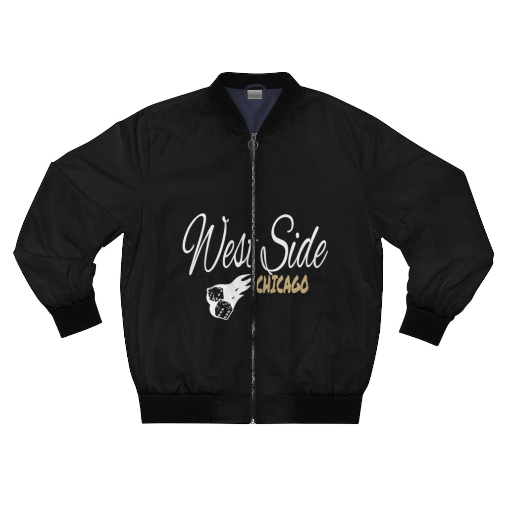West Side Chicago Cursive Bomber Jacket – Chicago Hoodies